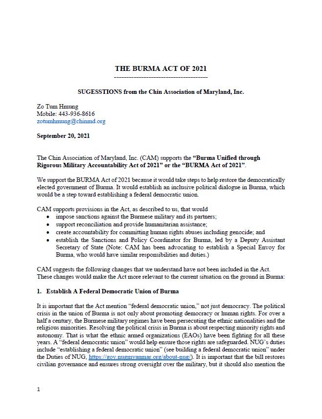 Analysis - Burma Research Institute